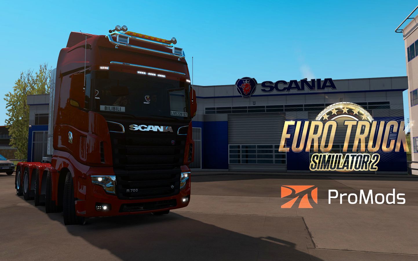 【欧洲卡车模拟2】斯堪尼亚R700 2000匹大V8提速就是爽!