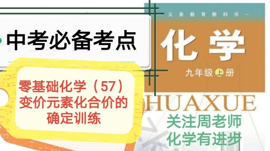 中考加油!变价元素化合价的确定中考必考点也是高中化学的基础哦