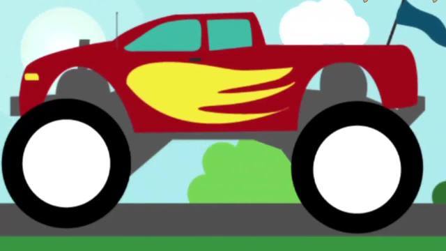 卡通动漫小卡车,有趣的儿童动画
