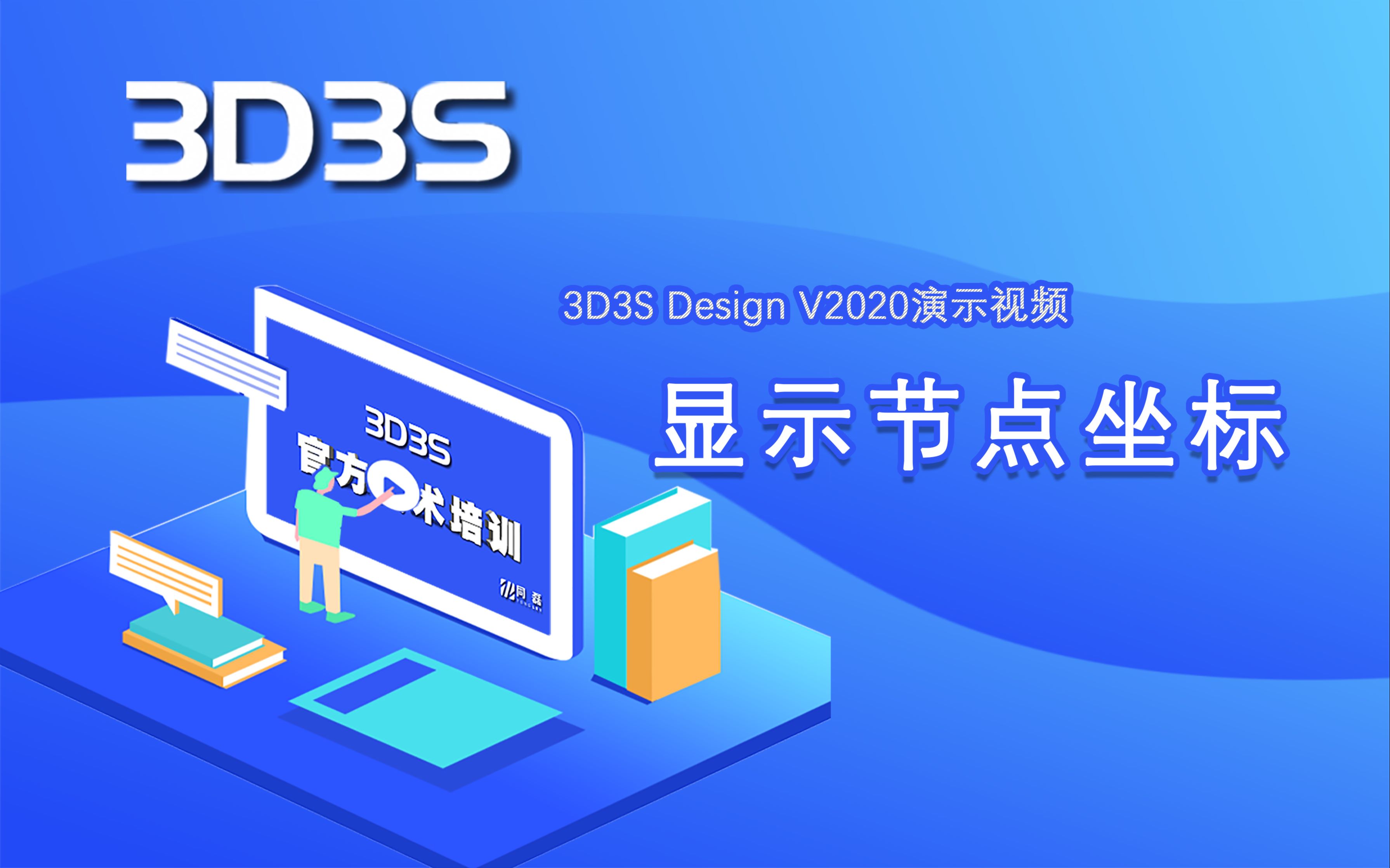 【官方】3D3S Design V2020演示视频-显示节点坐标