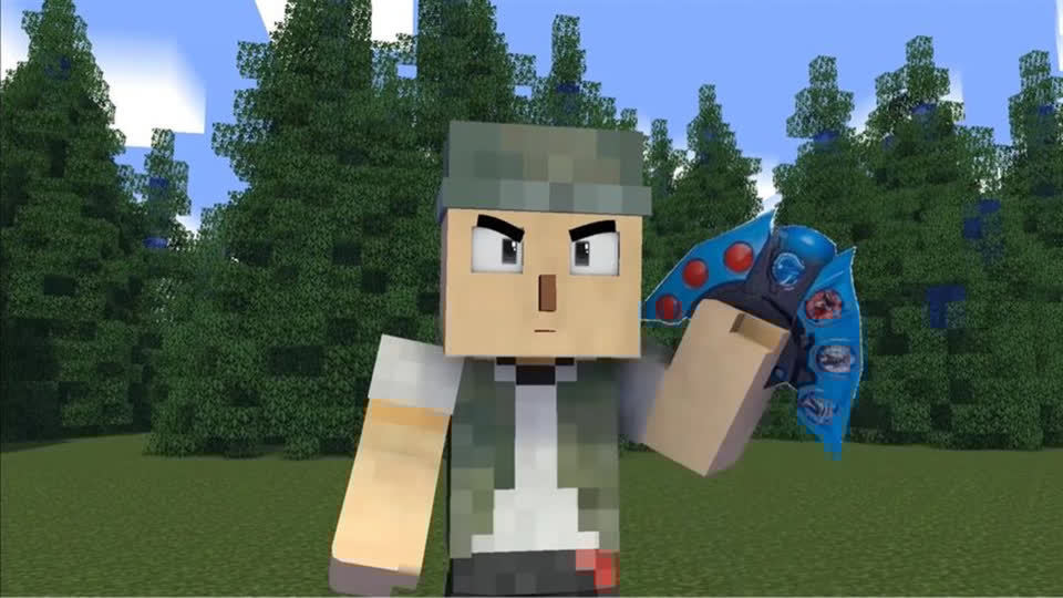 【我的世界动画】熊出没光头强变身泽塔奥特伽马未来形态