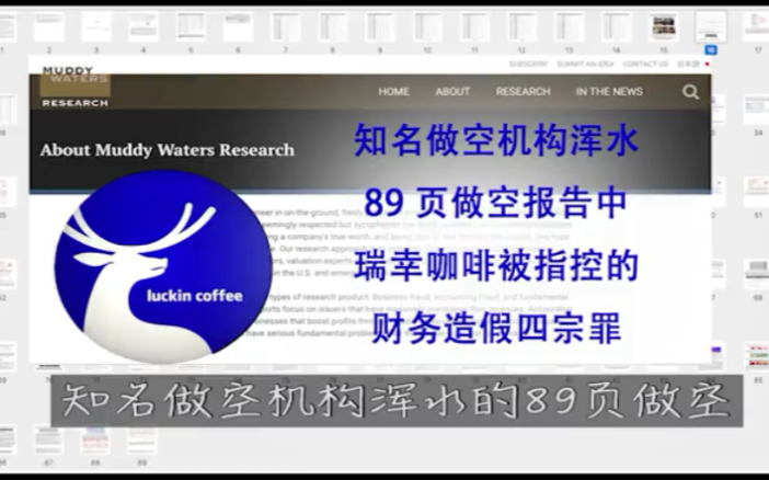 揭秘知名做空机构浑水指控瑞幸咖啡财务造假的四宗罪!