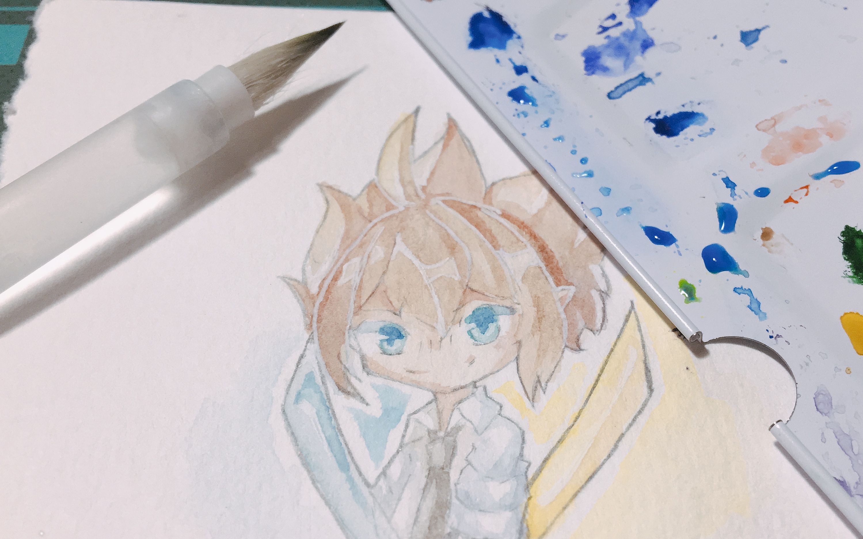 【水彩】摸一只安迷修(附.鲁本斯美捷乐色卡绘制