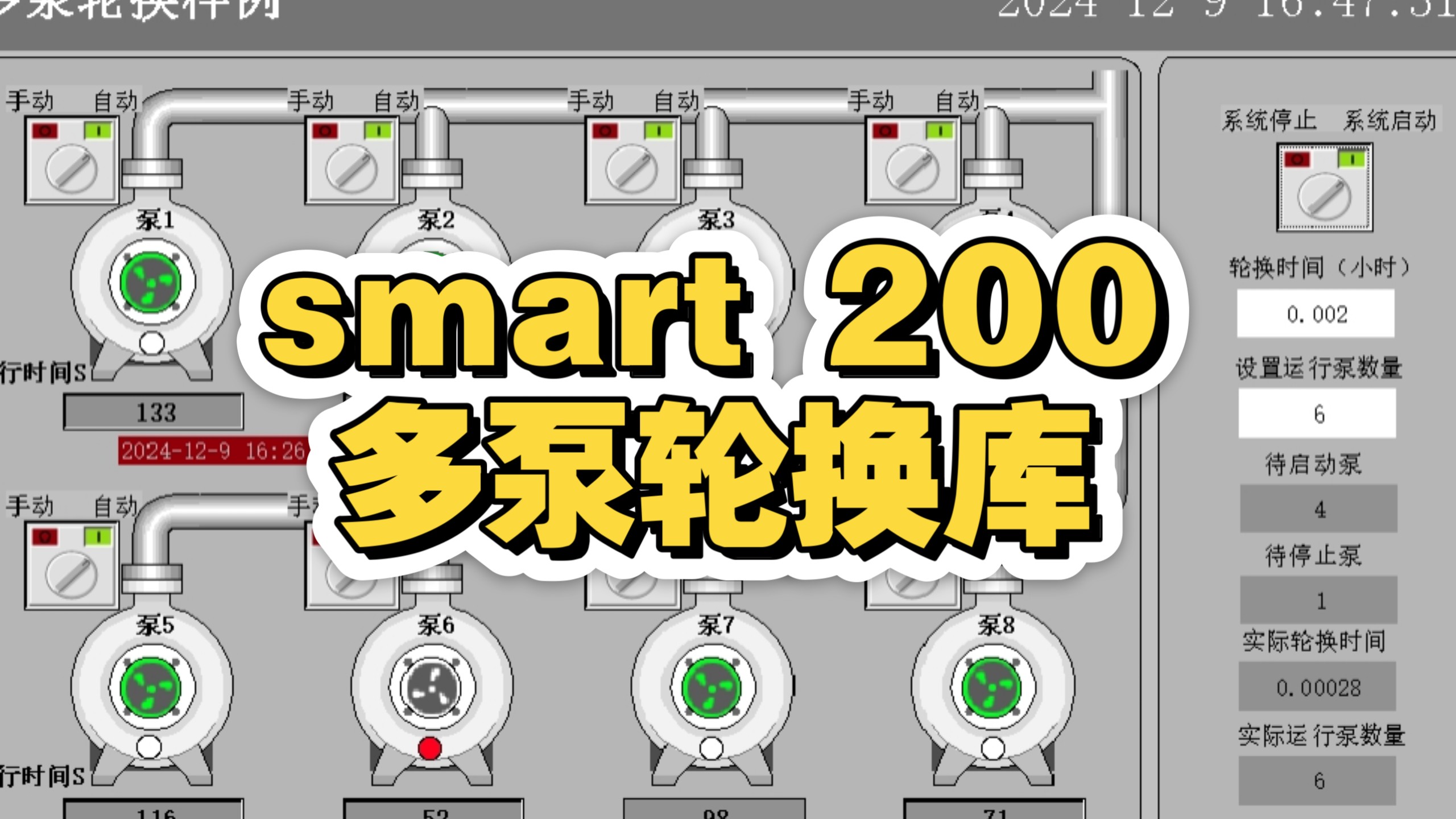 SMART多泵轮换功能库