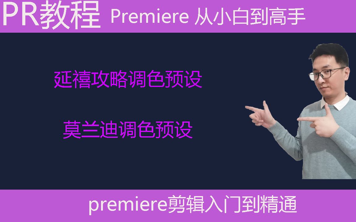 Pr教学:延禧攻略调色预设,莫兰迪调色预设,一种十分高级的调色预设