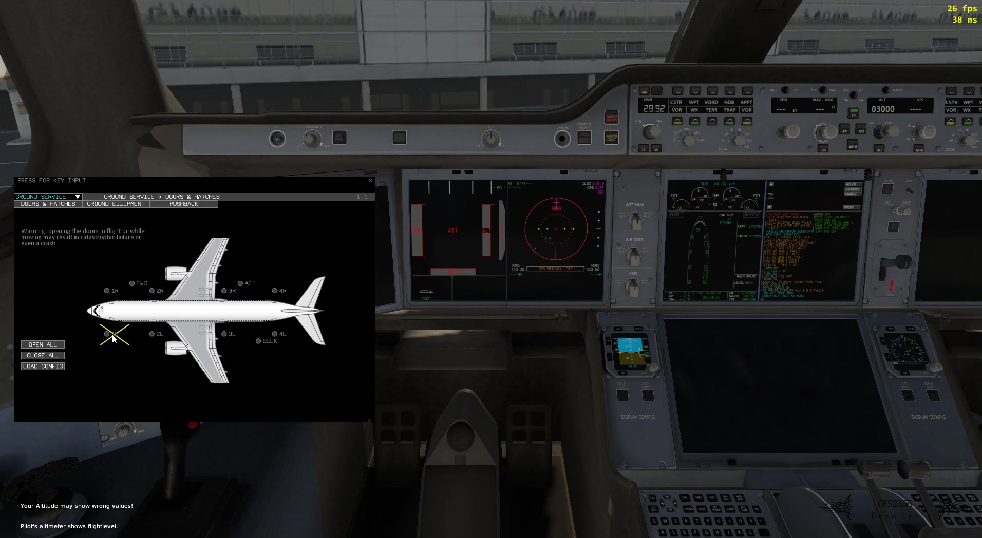 Xplane11 A350 冷舱启动 航路设置