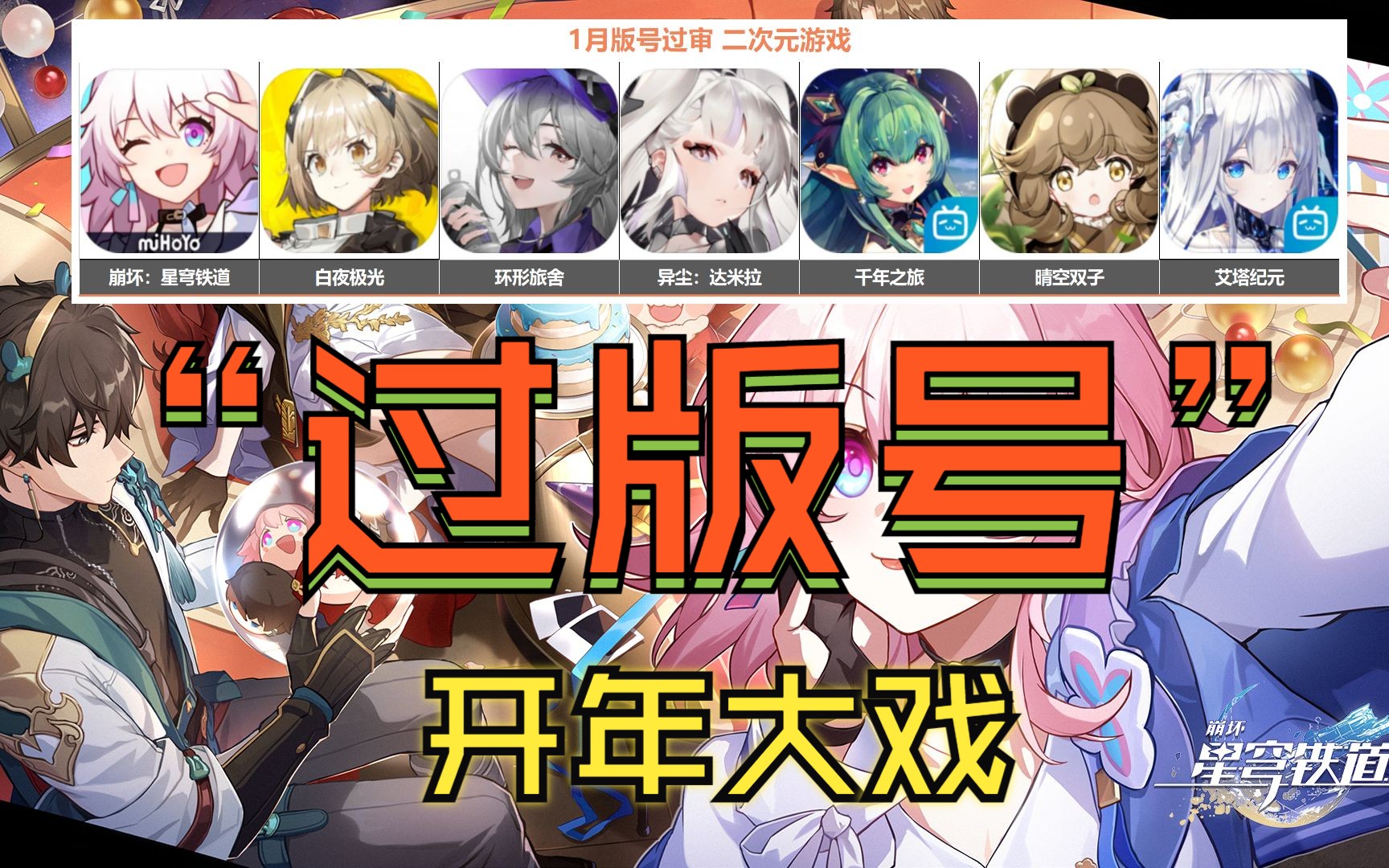 【新游球知道】 版号特刊 版号过审笑欢颜,二游期待球来说_哔哩哔哩...