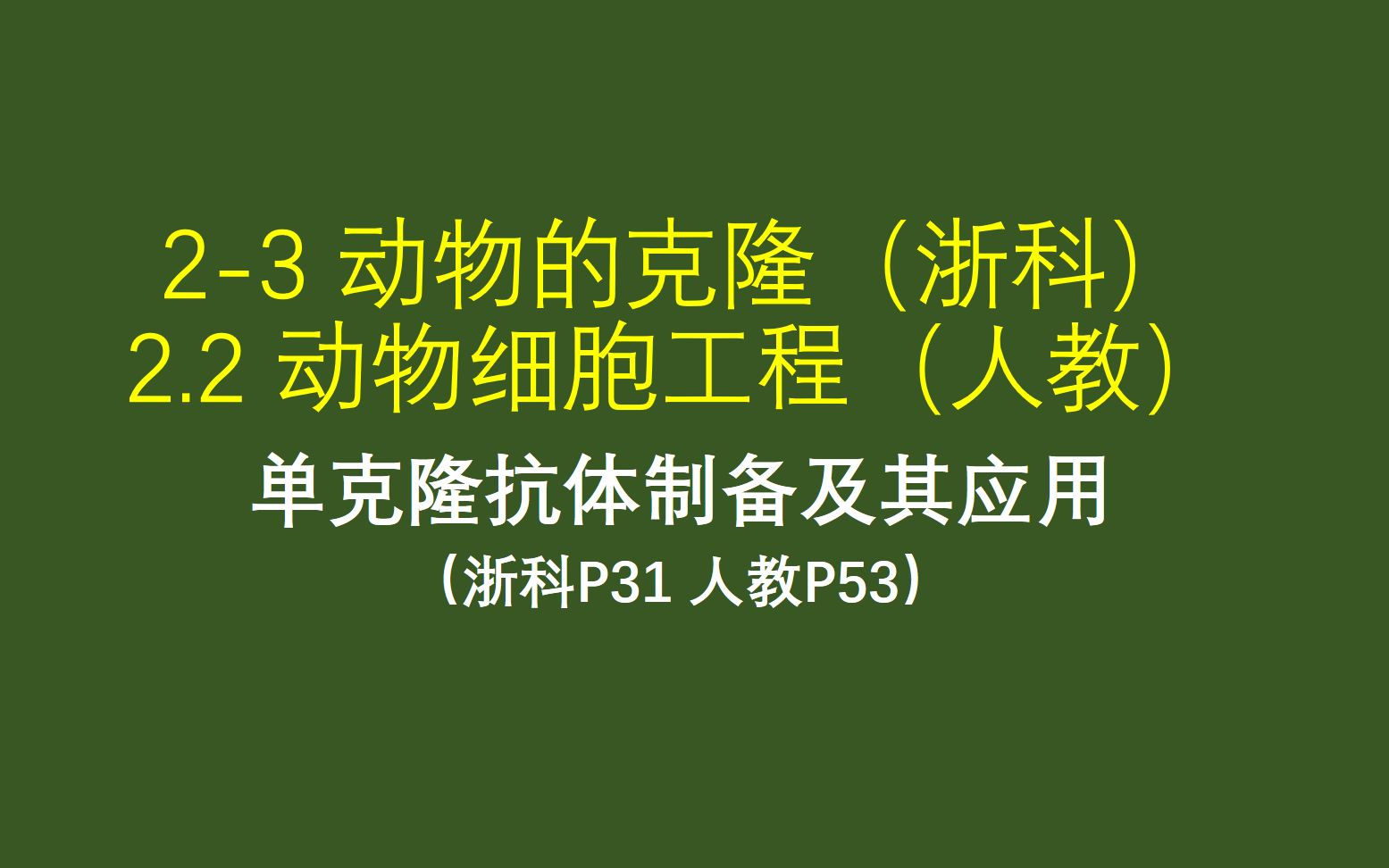 20200514【理论】单克隆抗体的制备及其应用