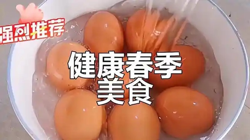 春天吃荠菜煮鸡蛋,健康又美味