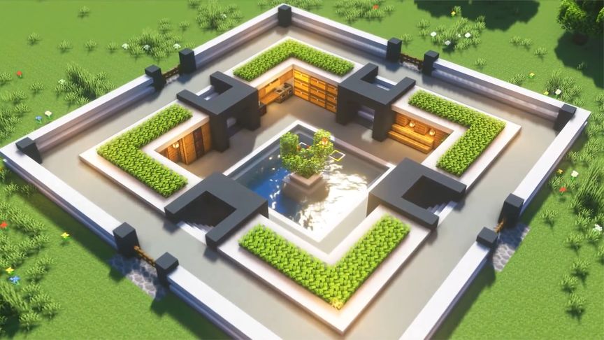 我的世界:现代风格的地下基地(建筑教程)