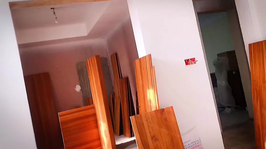 全平板原木柜体,这是什么木材?#整木定制 #木作 #实木定制