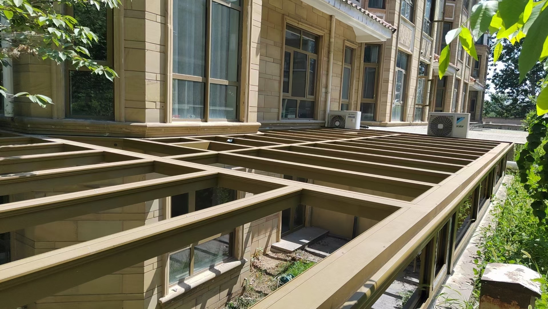 石家庄别墅【钢结构封露台】【后花园钢结构改造】施工报价