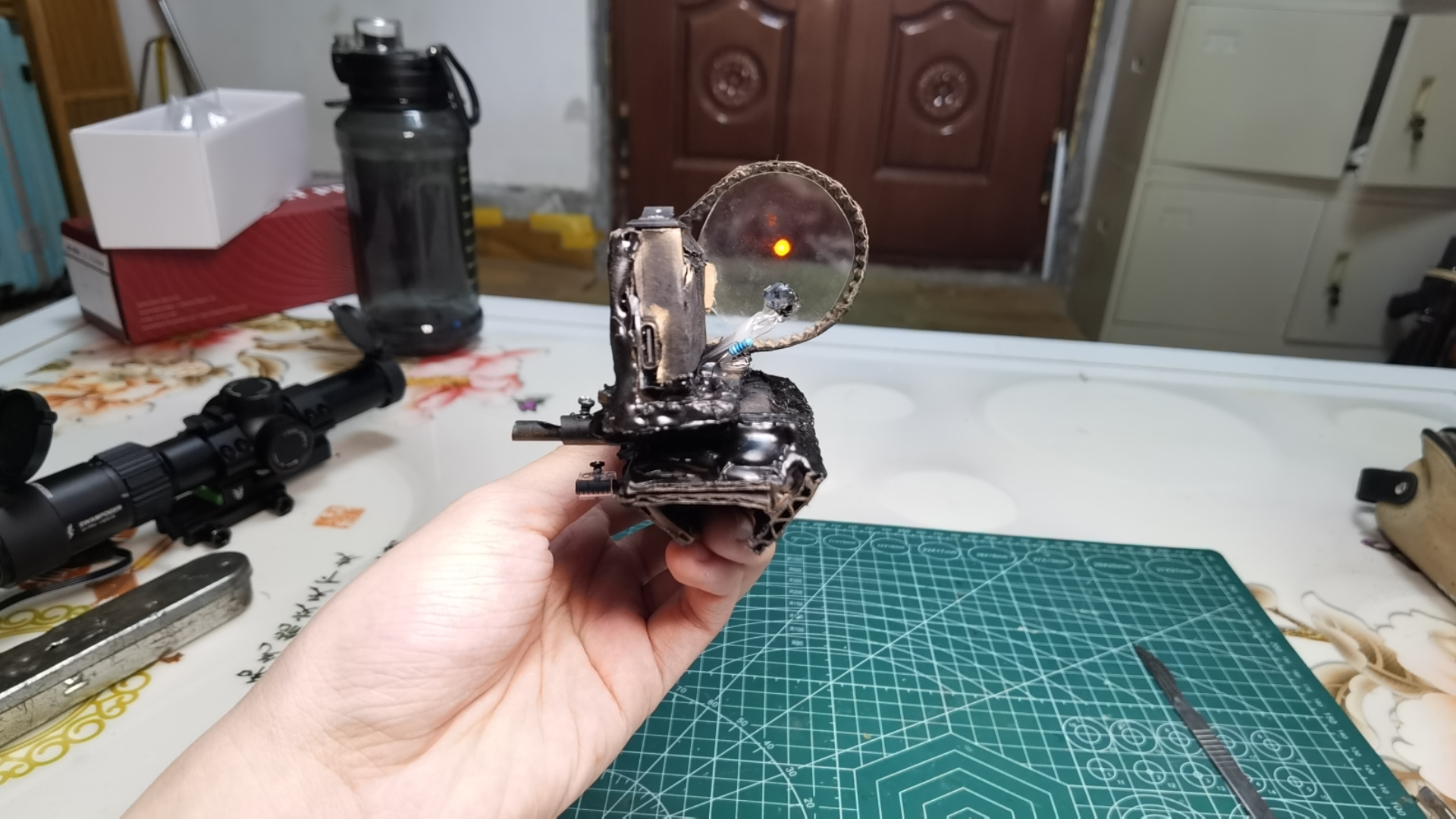 地球online:手搓opk-7红点瞄准镜