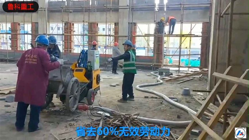 液压系统控制抢工期二次结构混凝土泵,二次构造注泵视频