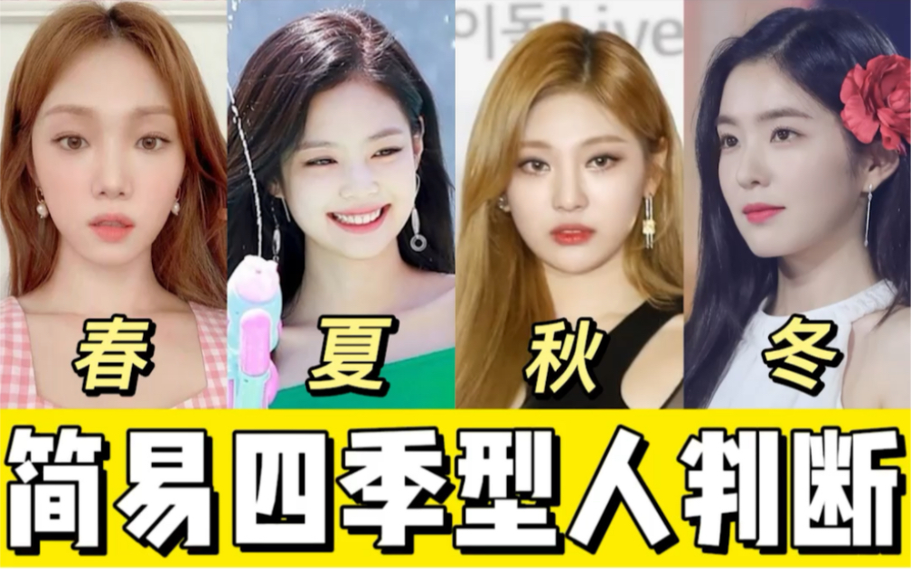四季型人测试傻瓜公式!普通人身上也完美套用!