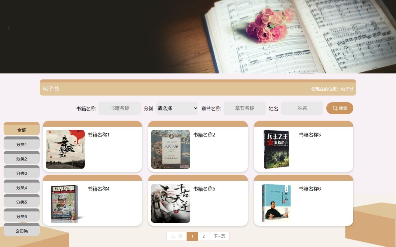 基于Vue+ElementUI+Express+Mysql电子书小说阅读网毕业源码案例设计