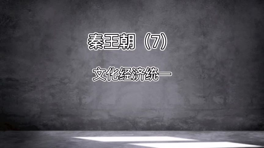 秦王朝(7)文化经济统一#历史 #统一度量衡 #统一文字