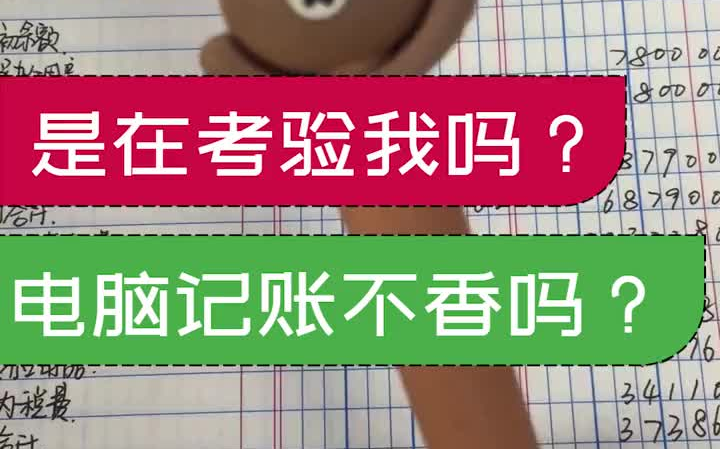 ...说自己手工账非常熟练,我整个人就方了,啥年代了电脑记账不香吗?