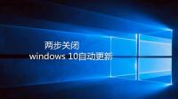 win10系统自动更新甚是烦恼? 两步关闭!