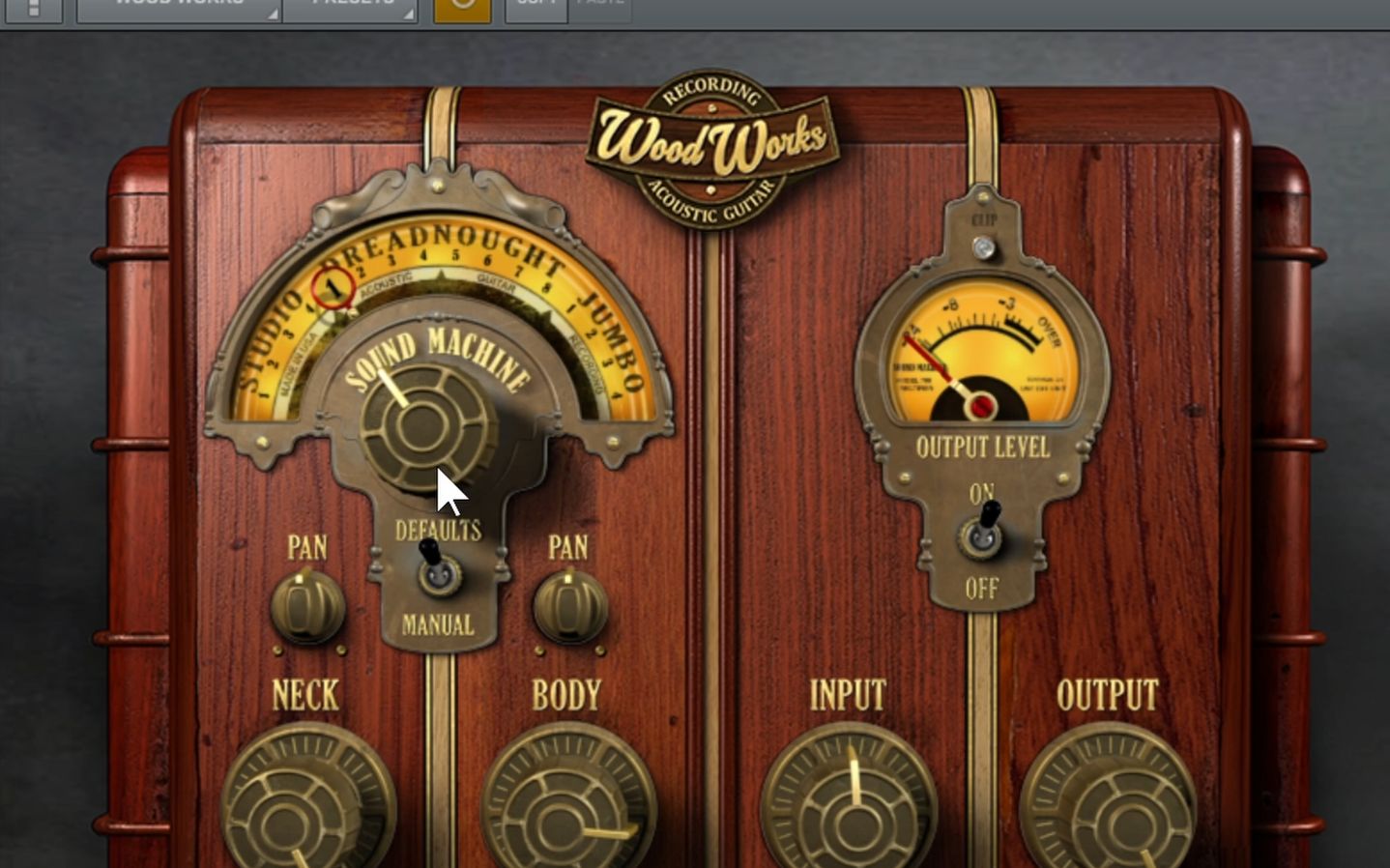 木吉他超仿真模拟效果器UAD Sound Machine Wood Works使用教程