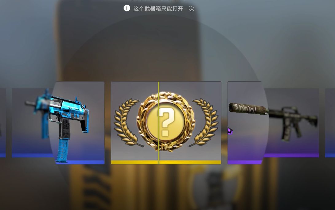 CSGO不怎么打 就开一个箱子(引起不适)