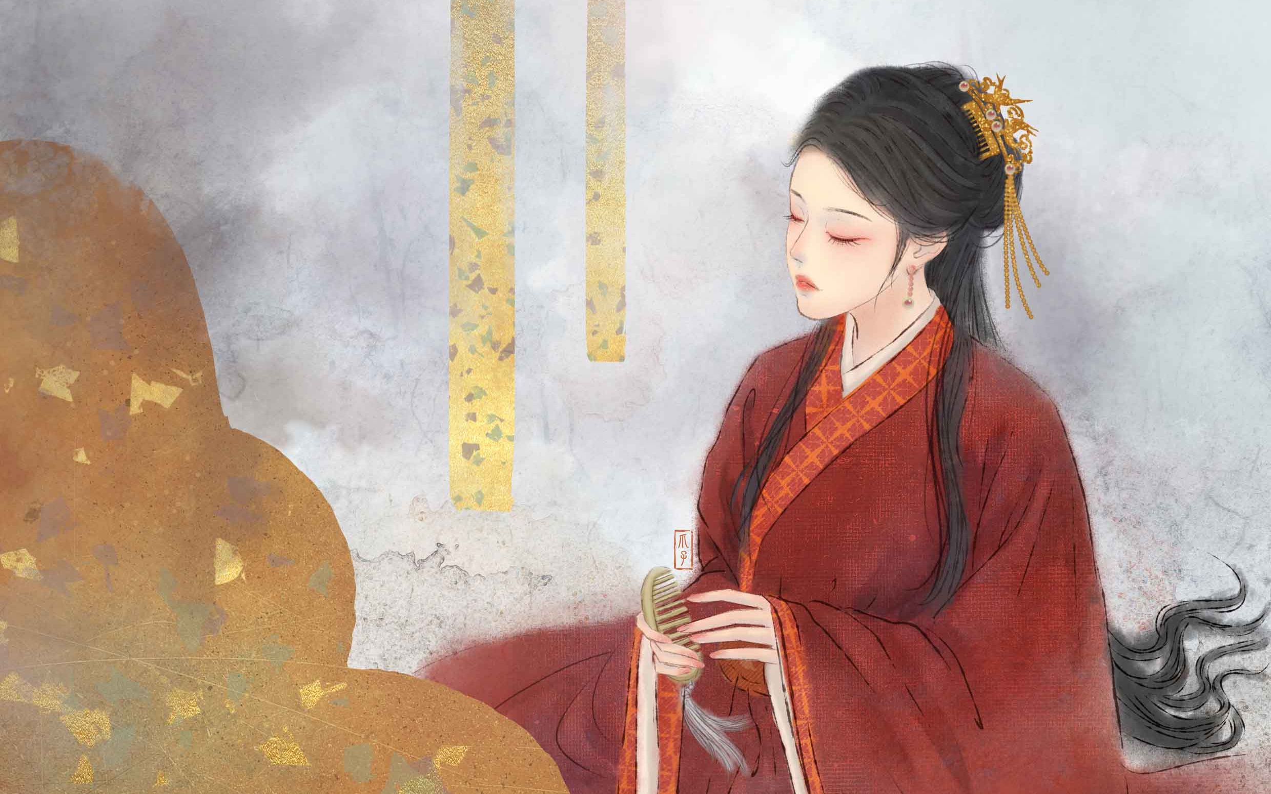 【PS板绘】【古风美人】《诗经》系列——硕人