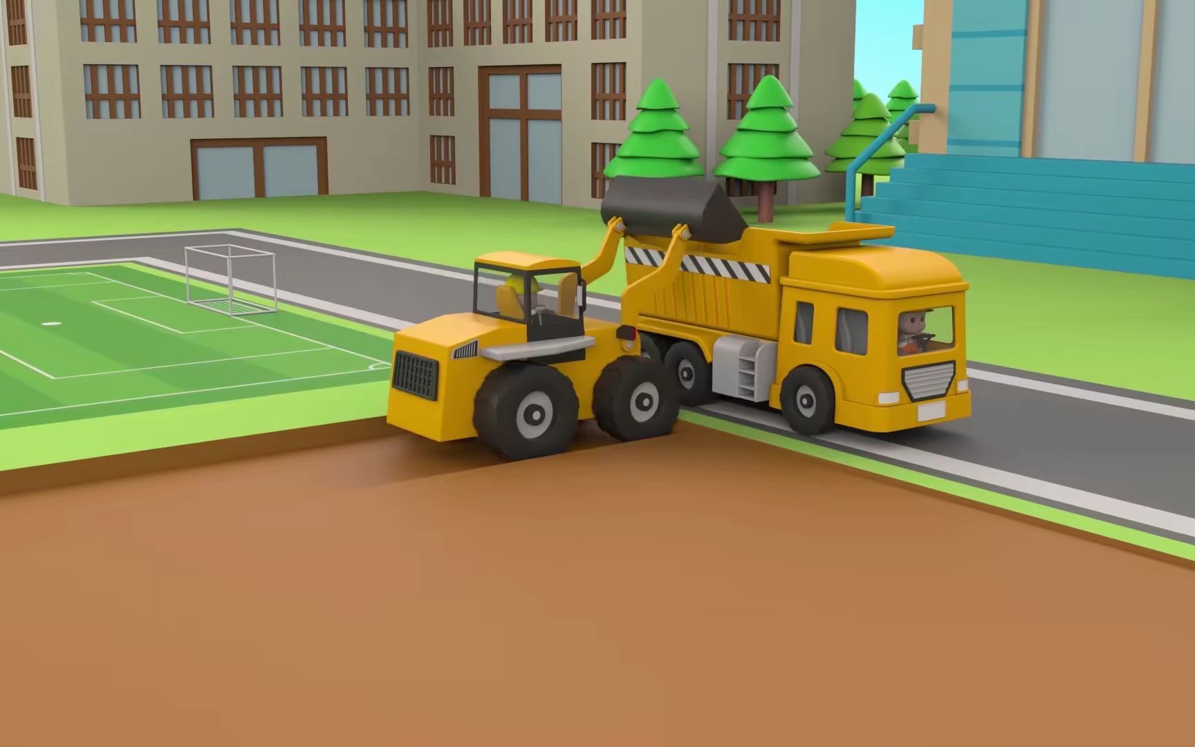 [工程宝宝行动队] S01 E05 - 工程车建篮球场