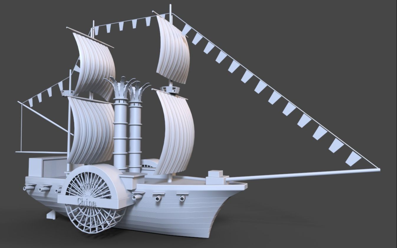 3DMAX场景建模:用max制作了一艘超细节的船 零基础基础场景教程