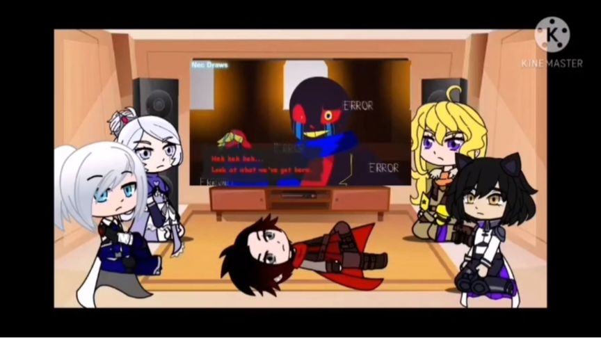 RWBY小分队观看 最后一口气sans vs 错误sans