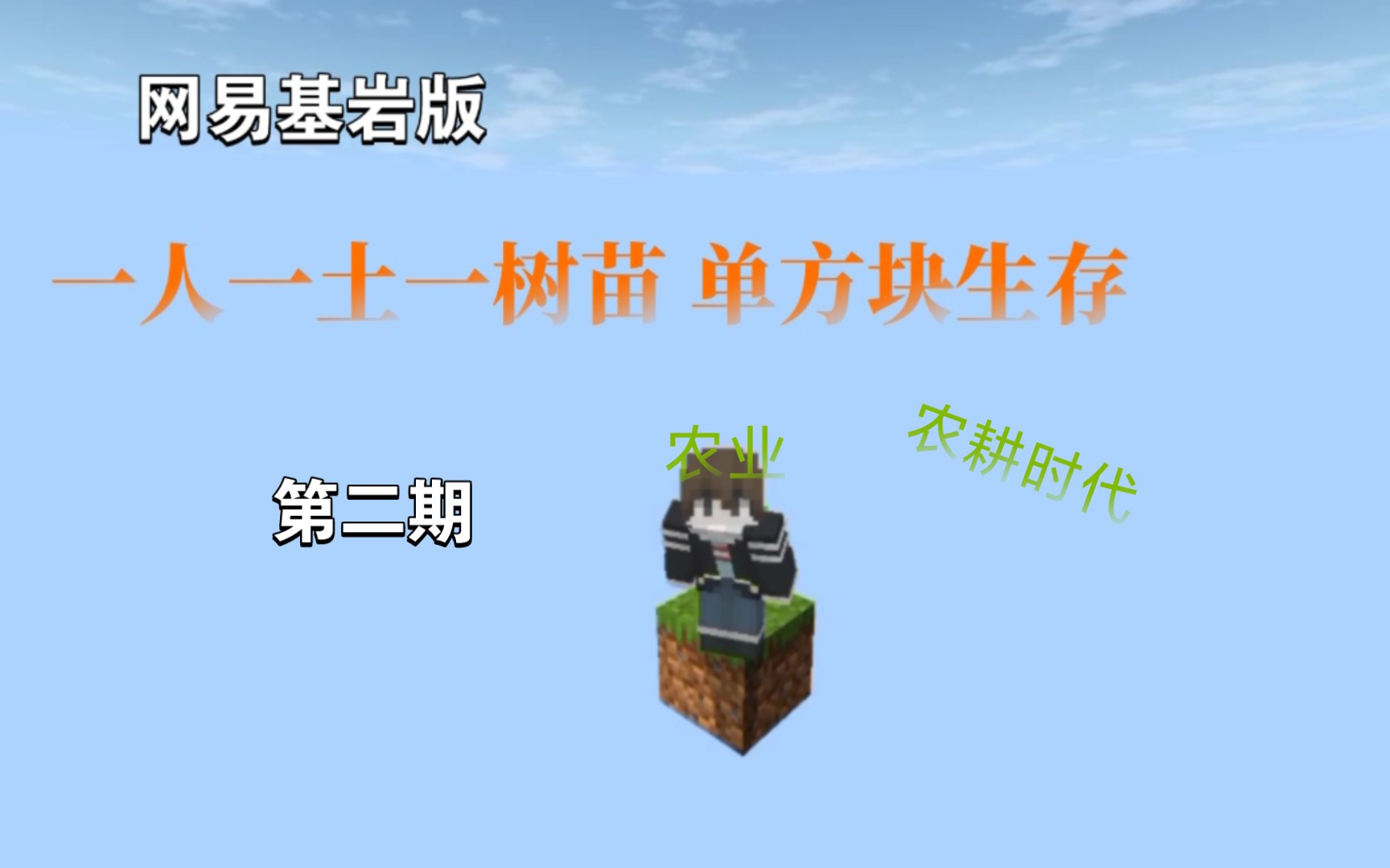 网易基岩版 一人一土一树苗 单方块MOD生存 &第2期