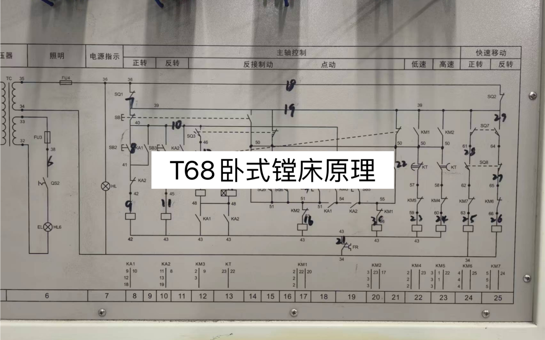 中级电工学习-P5-T68镗床电路原理