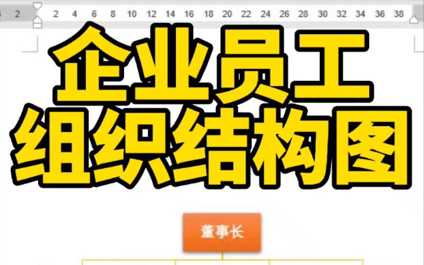 word制作企业组织结构图