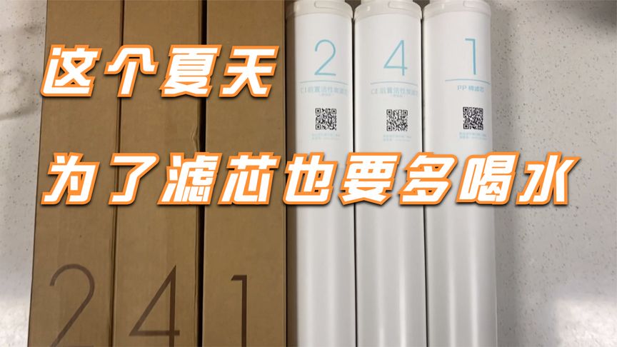 花了一大笔钱给净水器换滤芯,这个夏天为了滤芯也要多喝水