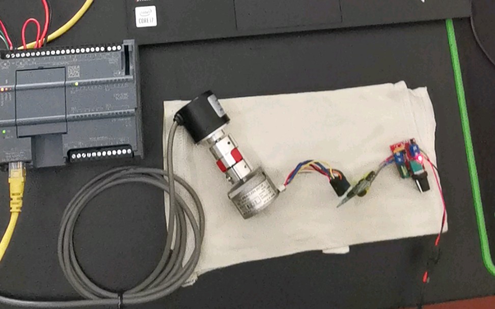 西门子S7-1200采集AB相编码器转速实操演示02