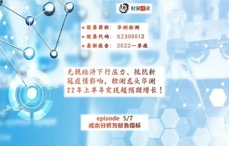 华测检测05-成本分析与财务指标