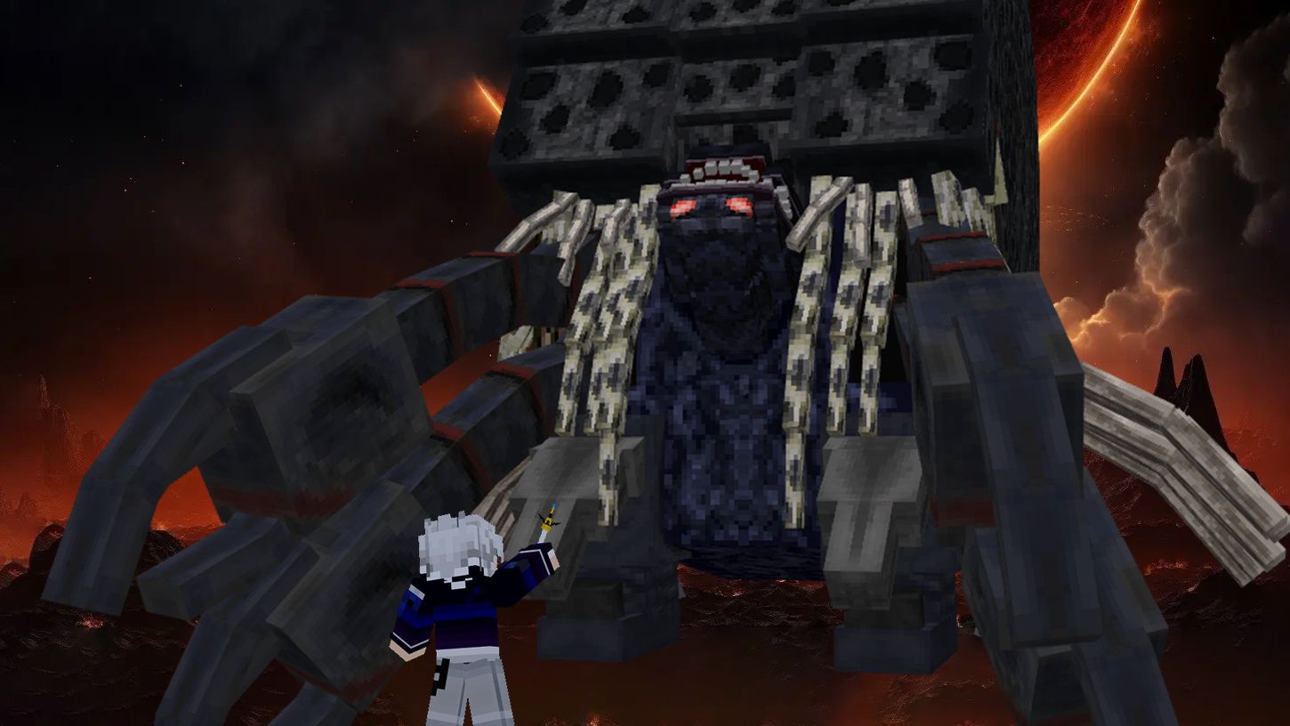 我的世界怪兽100天p8 迪迦决战加坦杰厄 我的世界林凡(可可视角)