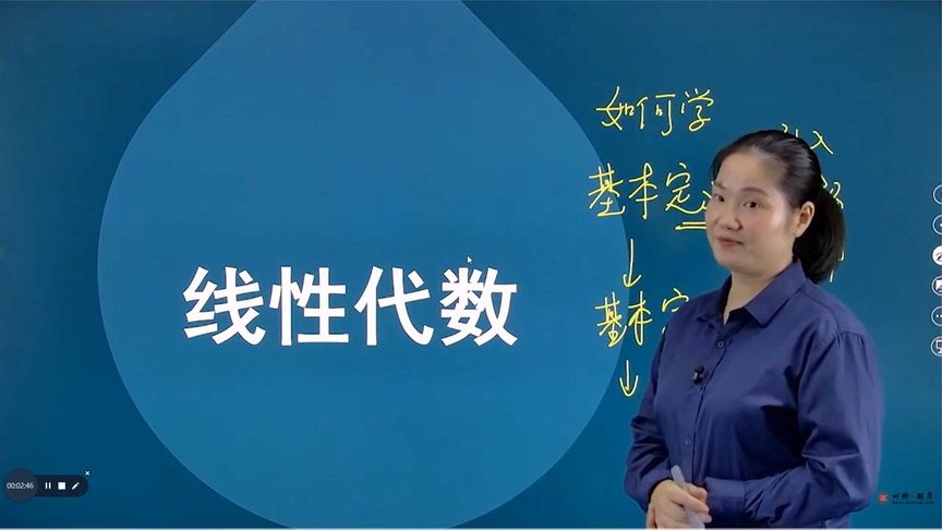自考04184线性代数(经管类)试听课程(完整课程有真题库+教辅)