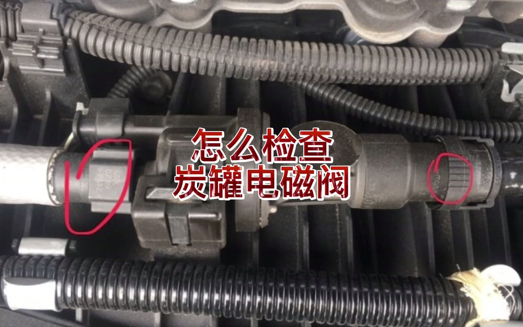 炭罐电磁阀拆装及检查为专业动作请勿模仿