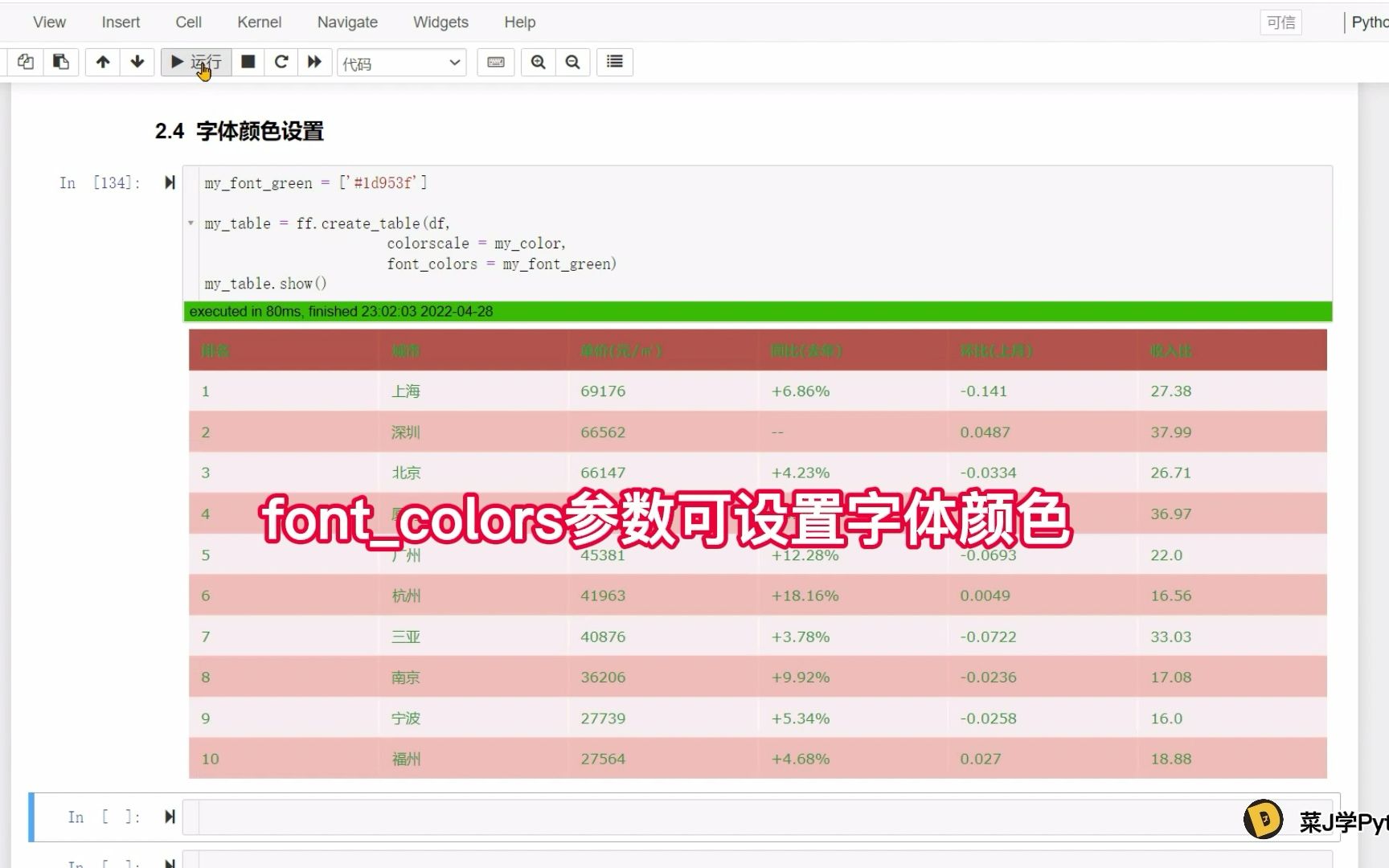 Python美化Excel表格