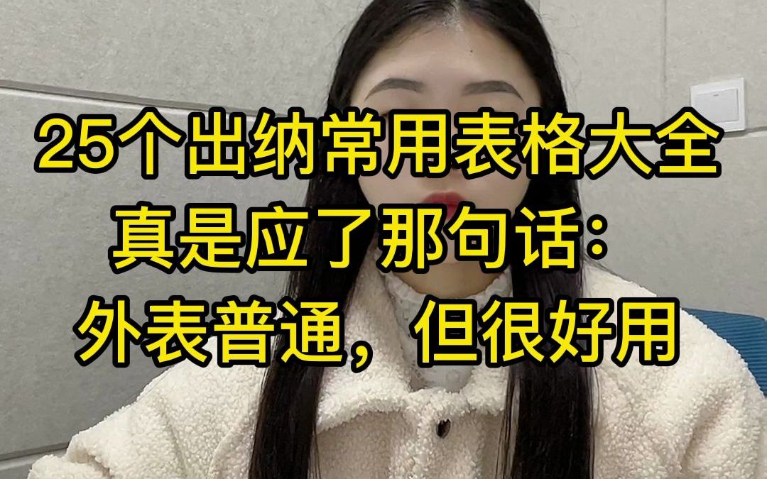25个出纳常用表格大全 真是应了那句话: 外表普通,但很好用!