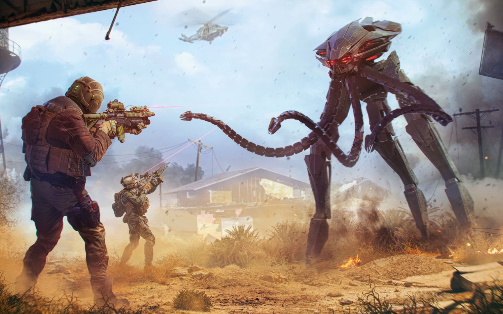 Steam军事战棋策略游戏《全球戒备》世界观CG