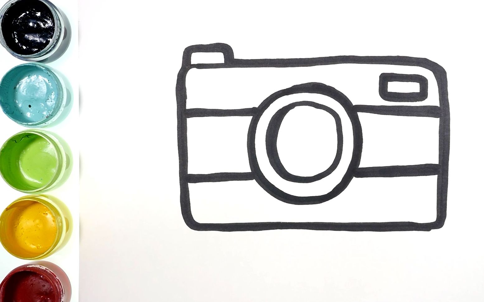 【简笔画】幻彩相机和耳机我们都见过,可你见过录音机吗?