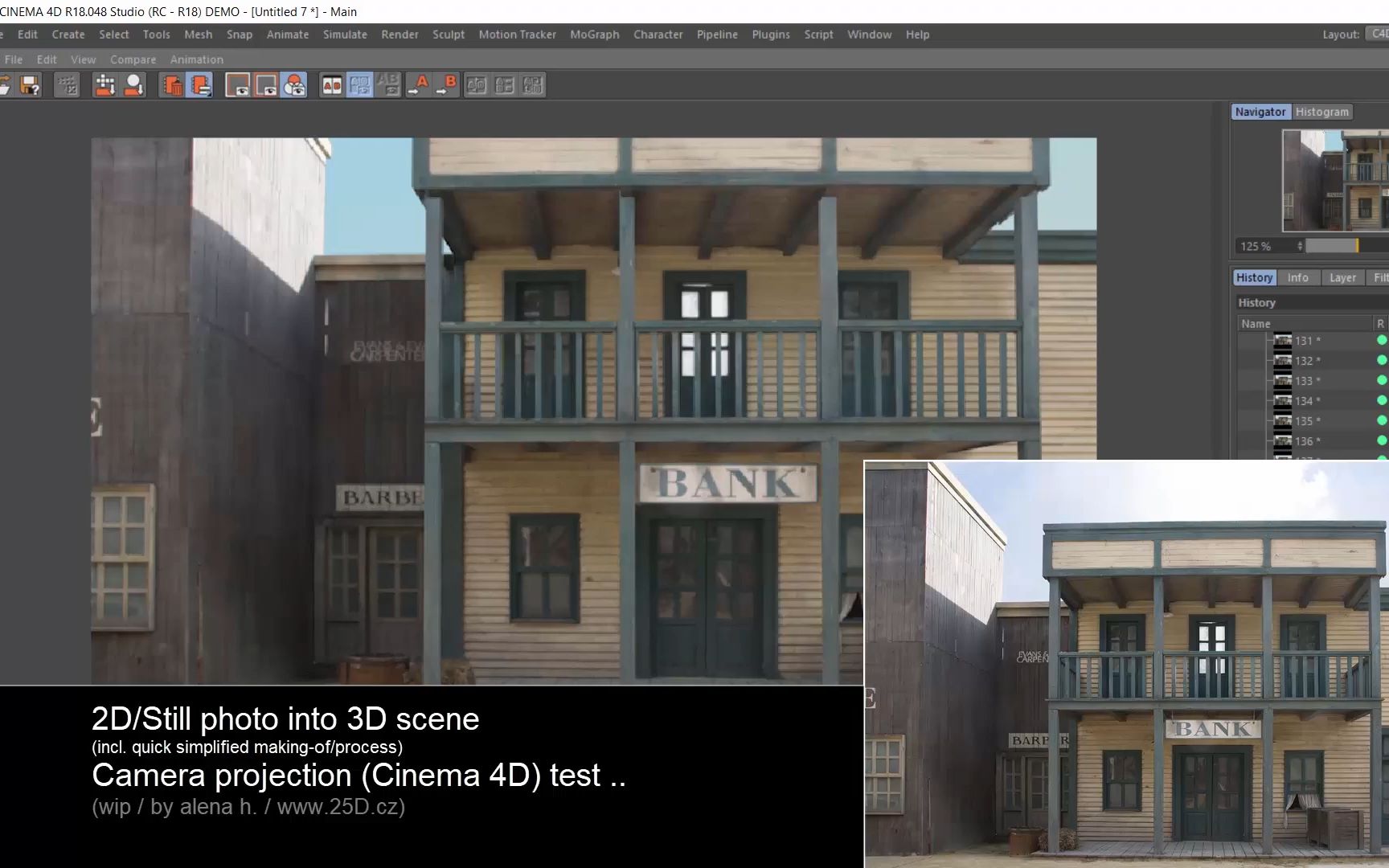 【C4D精选教程】-Cinema4D图片三维化训练教程