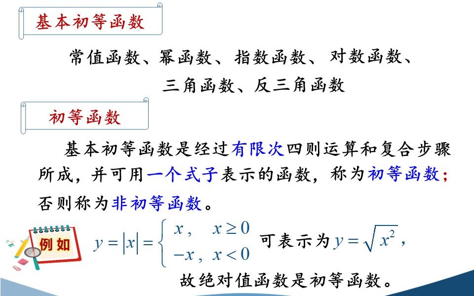 高等数学(同济版)视频:1.1 函数(扩展版)。为了适应读者学习高等数学的...