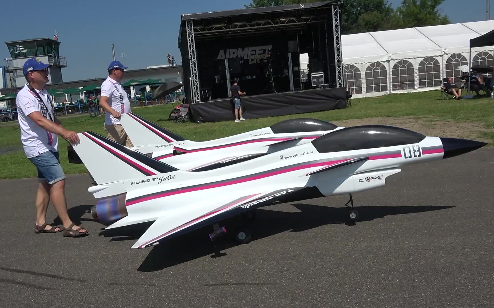 老外的歼-10涡喷航模