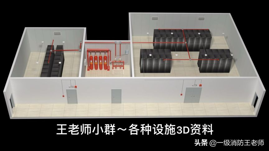 气体灭火系统3D实操视频