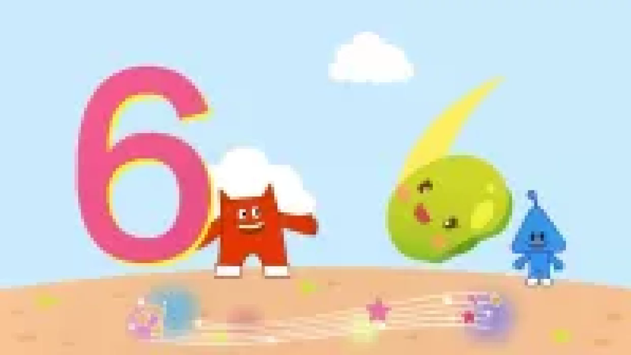 创意手工动画: 数字6像小豆芽 幼儿数学启蒙动画片