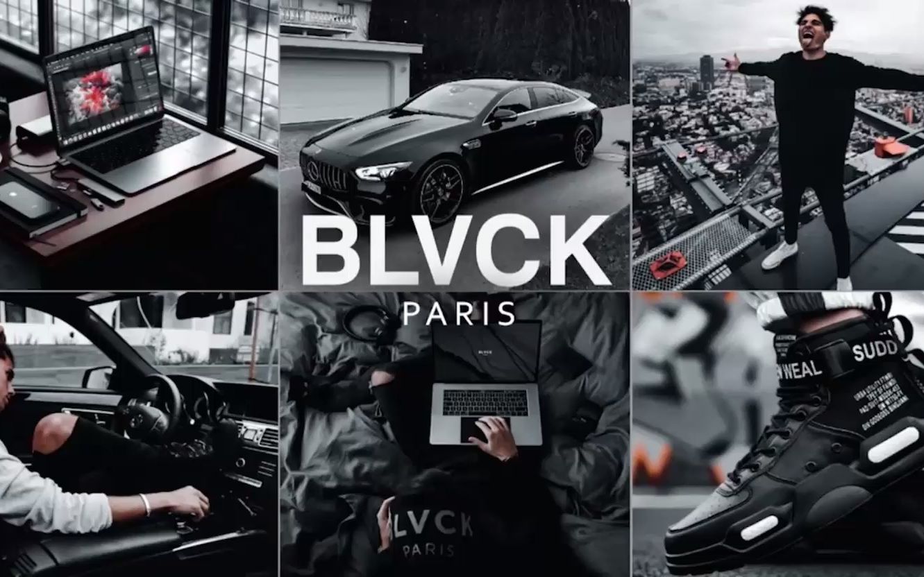 实物人像黑灰风格Lr照片调色教程,手机滤镜Lr预设下载!