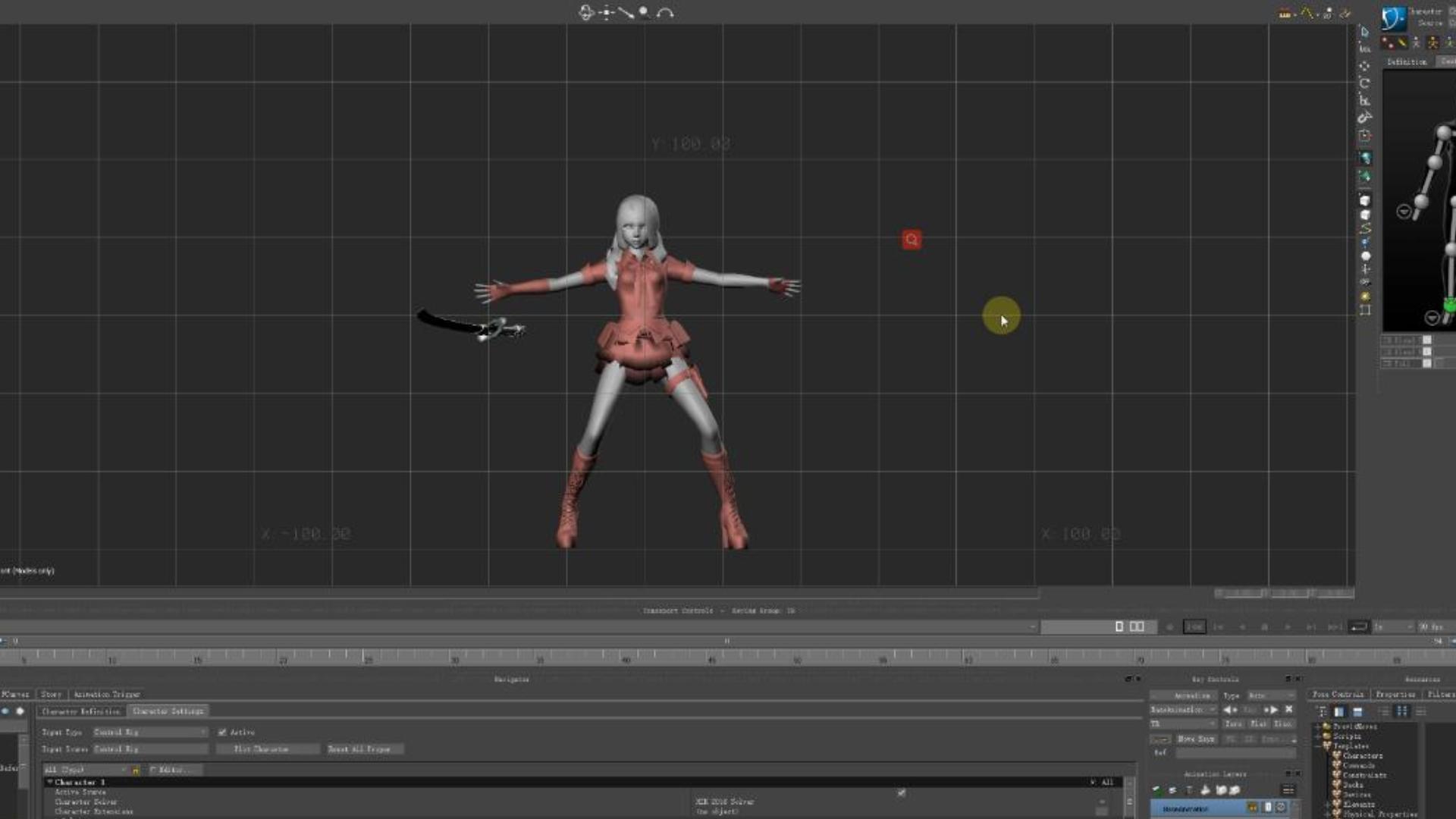 【motionbuilder】导出到max居然这么方便!不愧是一家人呢~