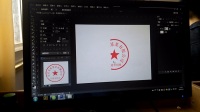 张平面设计PS图章制作方法